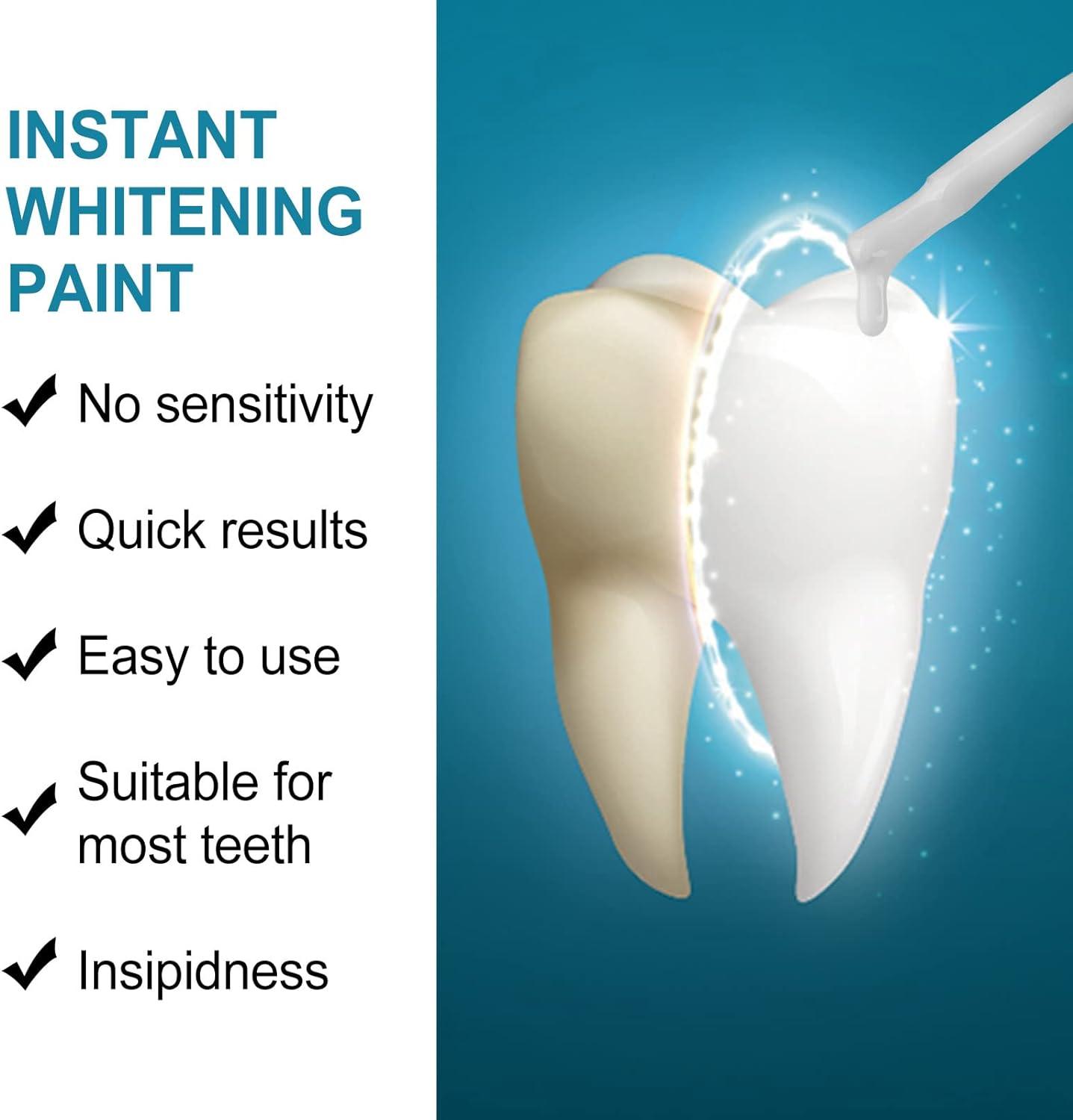 Tooth Paint Teeth Whitening Gel Instant Whitening Paint for Teeth Tooth ...