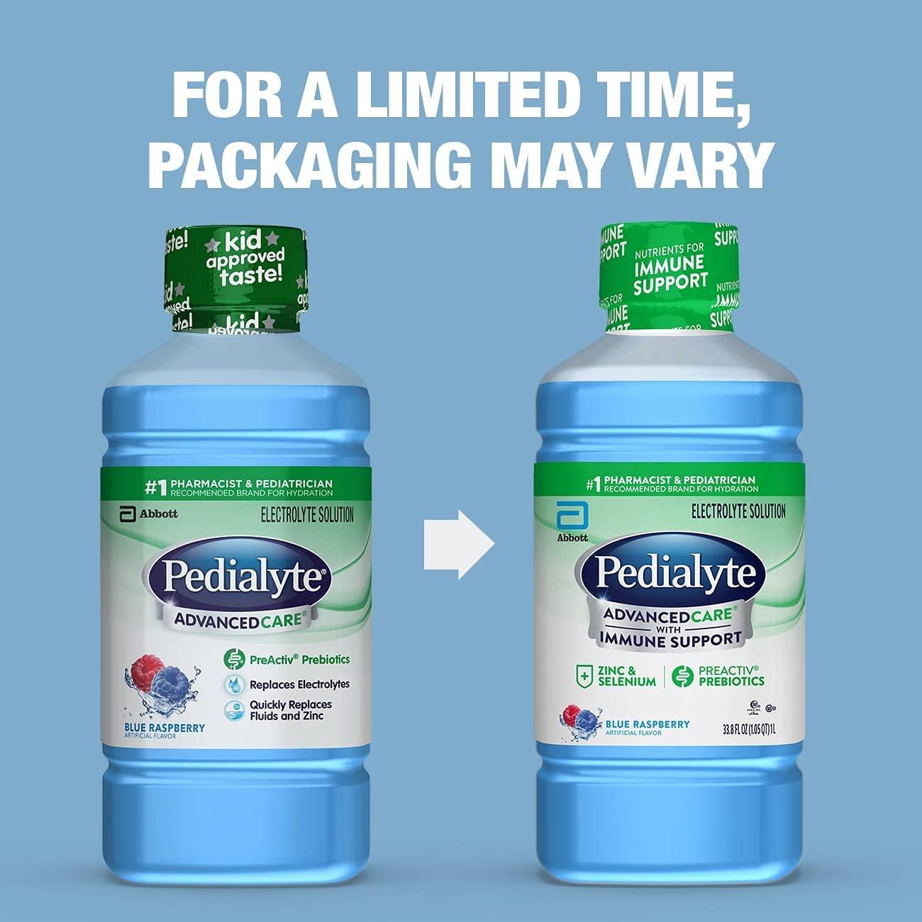 Pedialyte Advancedcare Electrolyte Solution - Blue Raspberry - 1L ...