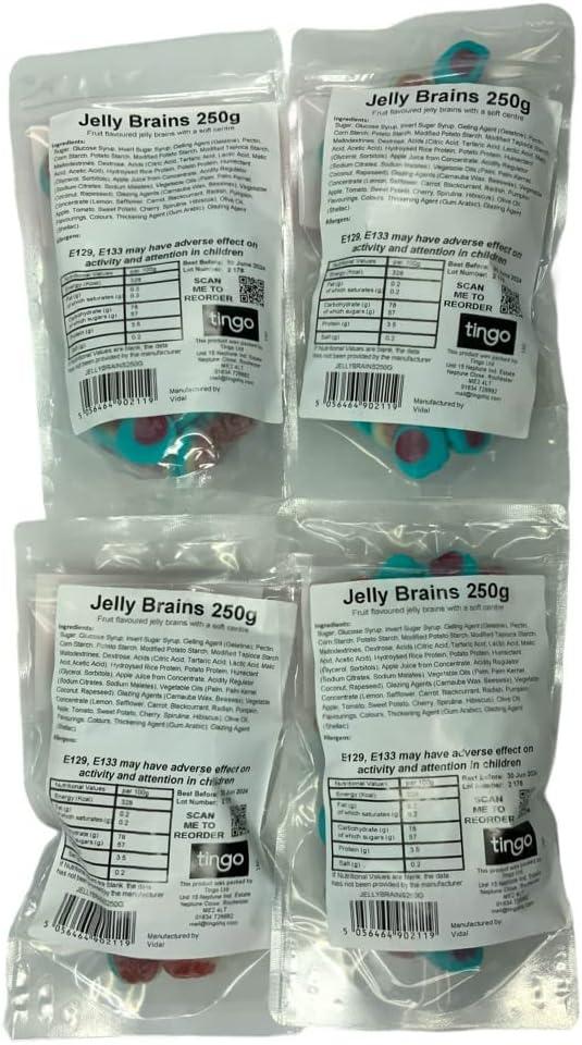 Jelly Filled Brains 1kg Fruit Flavoured Jelly Sweets | Buy Now with ...