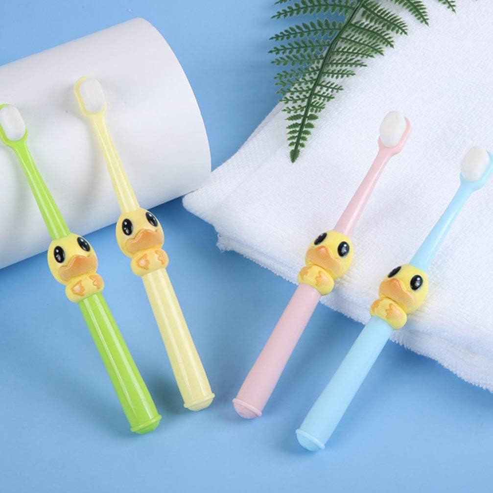 TOYANDONA 4pcs Kids Extra Toothbrush with 10000 Bristles - Cartoon Duck ...