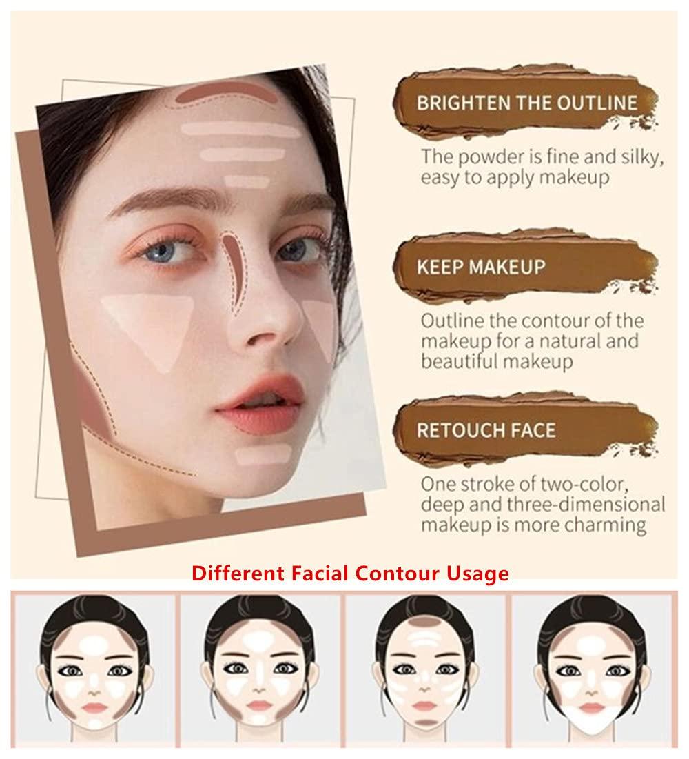 Go Ho 2 Colors Contour Stick - 2 in 1 Double-sided Concealer Stick ...