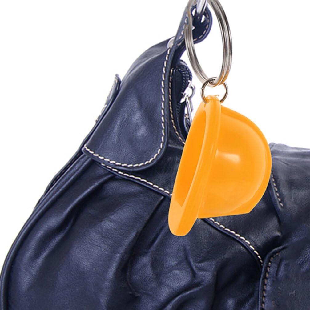IMIKEYA Construction Hat Keychain 6pcs Mini Helmet Key Rings Safety ...