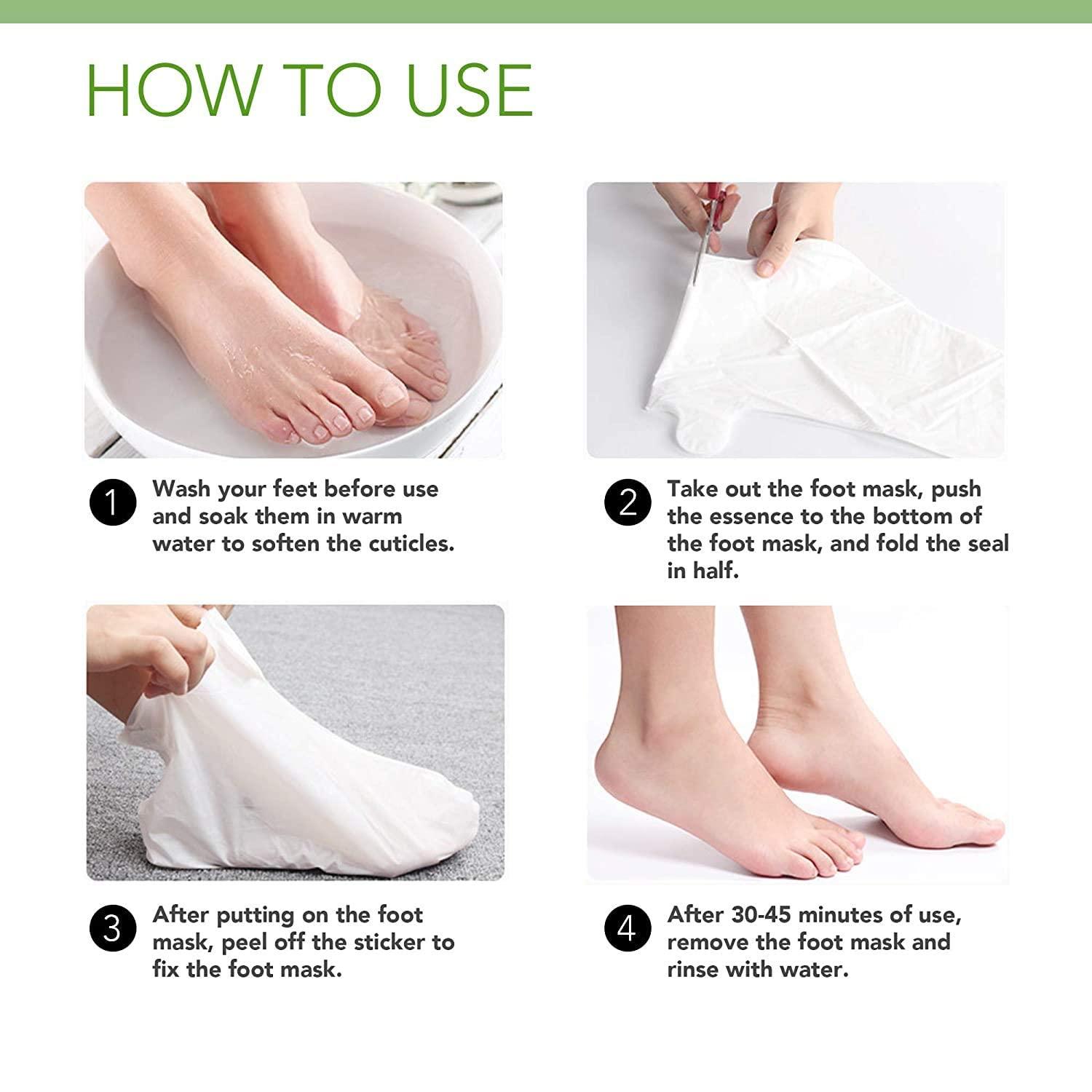 Foot Peel Mask - Exfoliating Baby Soft Skin Treatment for Men & Women ...