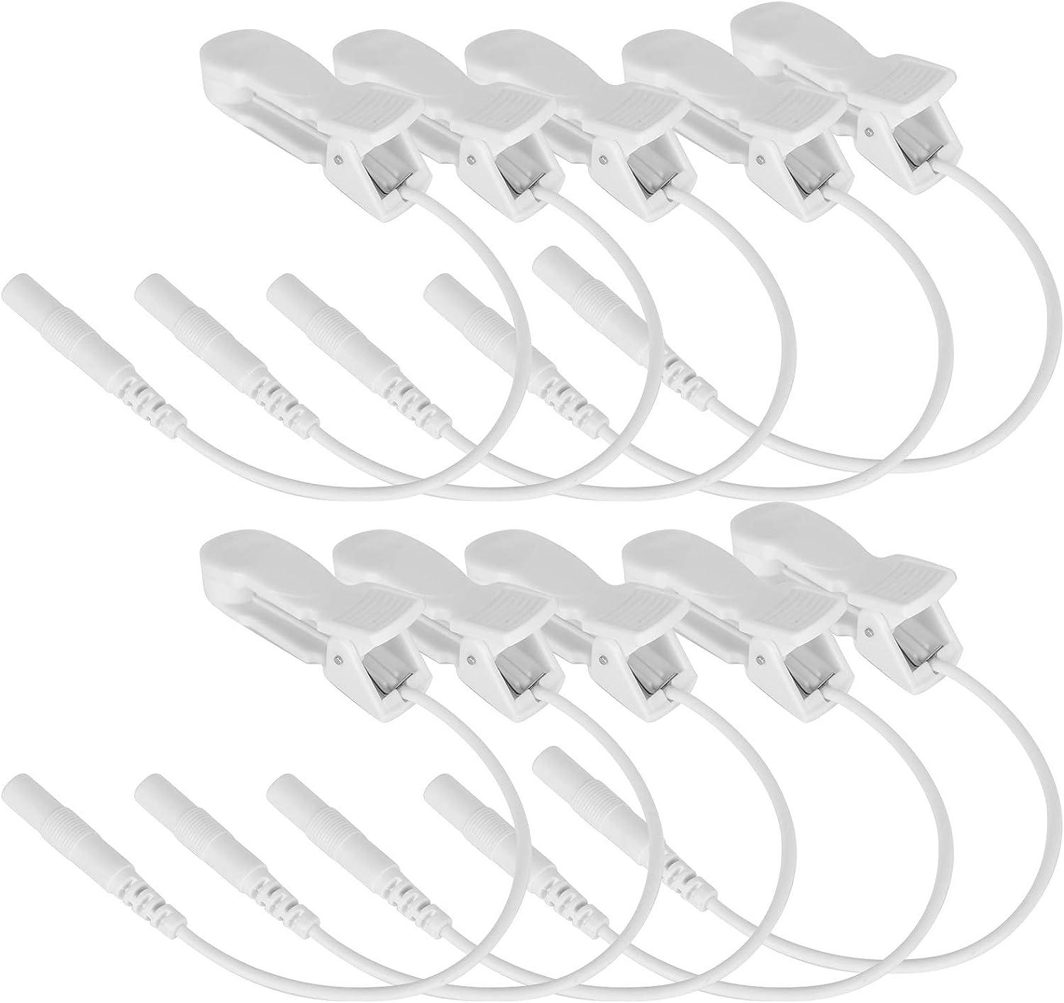 10-Piece TENS Ear Clip Set for Vagus Nerve Stimulation | 2.0 mm ...