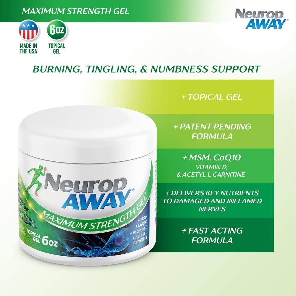 NeuropAWAY Maximum Strength Gel - Rapid Relief for Burning, Tingling ...