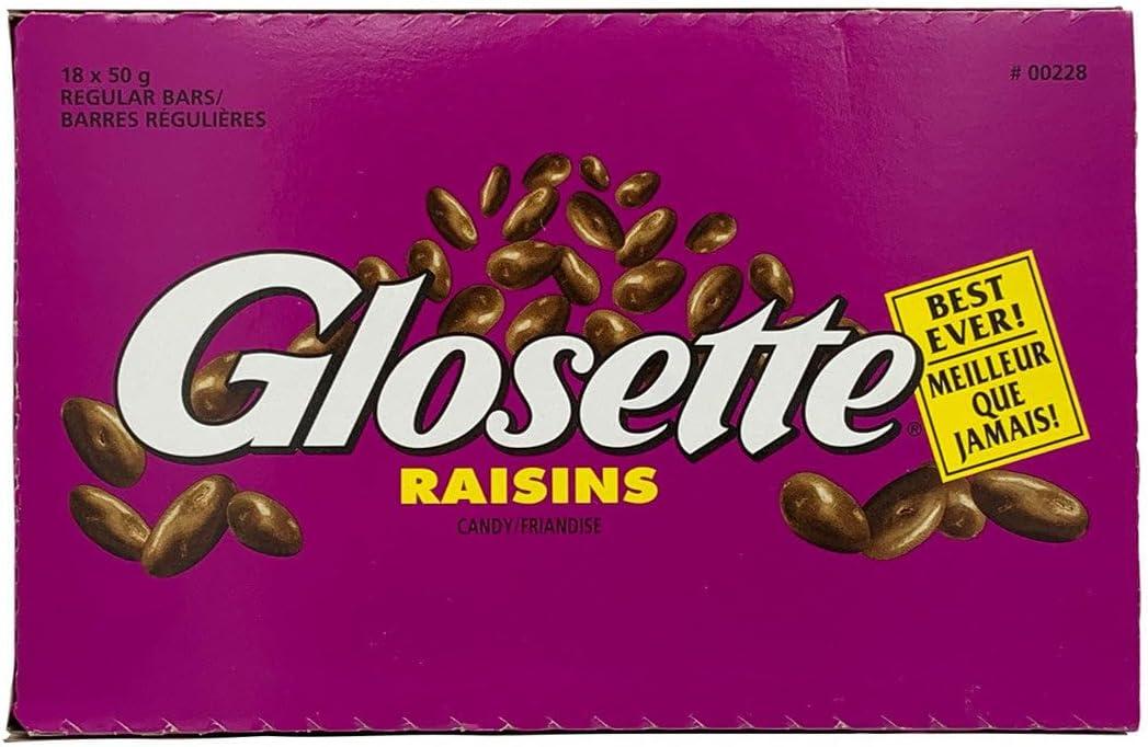 Glosette Chocolate Covered Raisins Club Pack (50g x 18) | Buy Now with ...