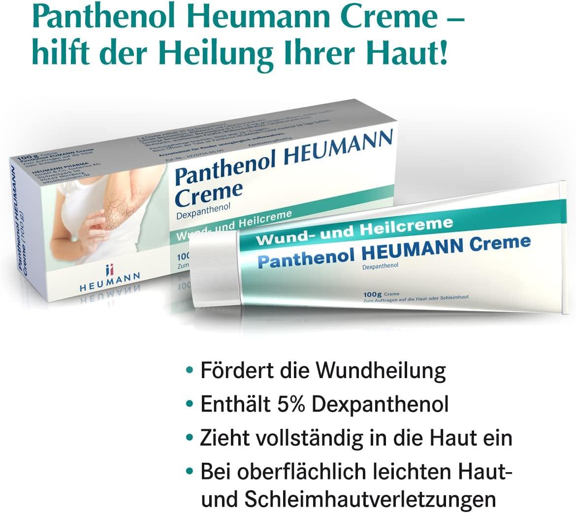 Panthenol Heumann Cream - Healing Ointment for Burns Wounds & Dry Skin ...