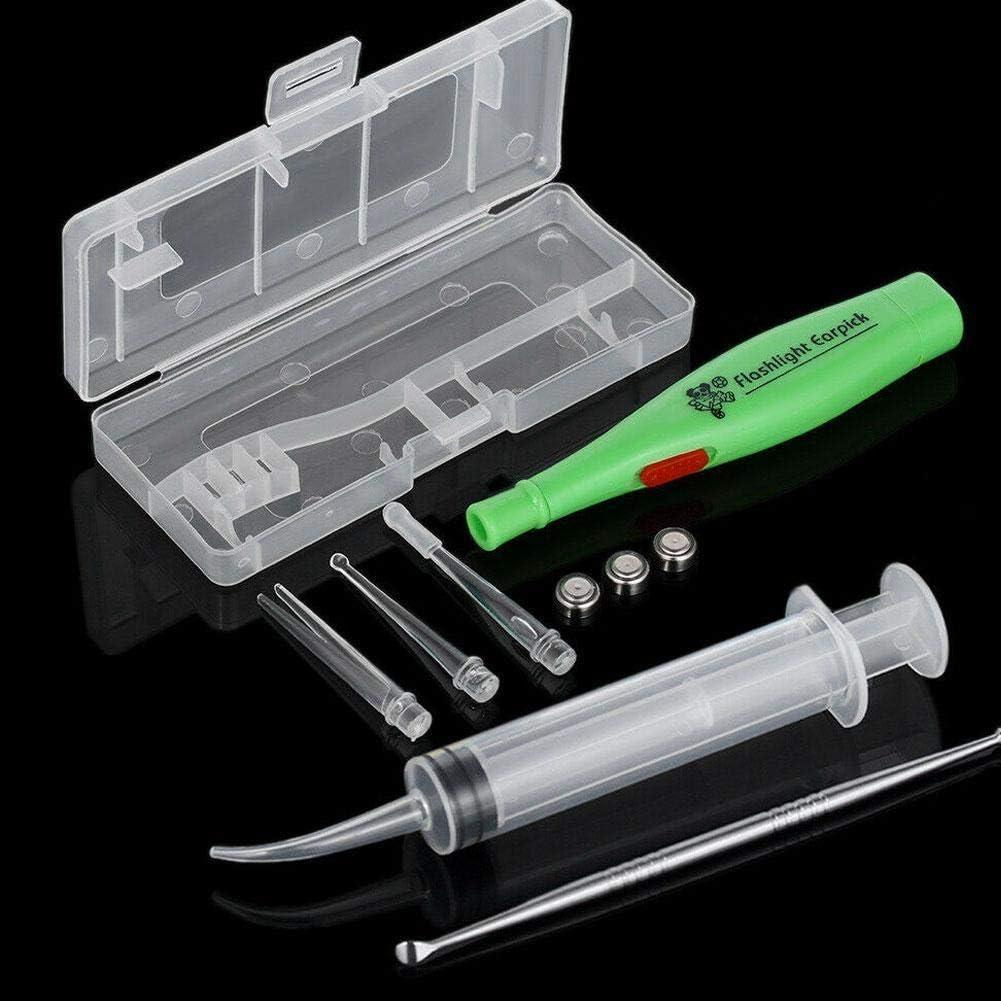 LED Ear Wax Removal Tool Kit | Stainless Steel Earpick with 3 Tips ...