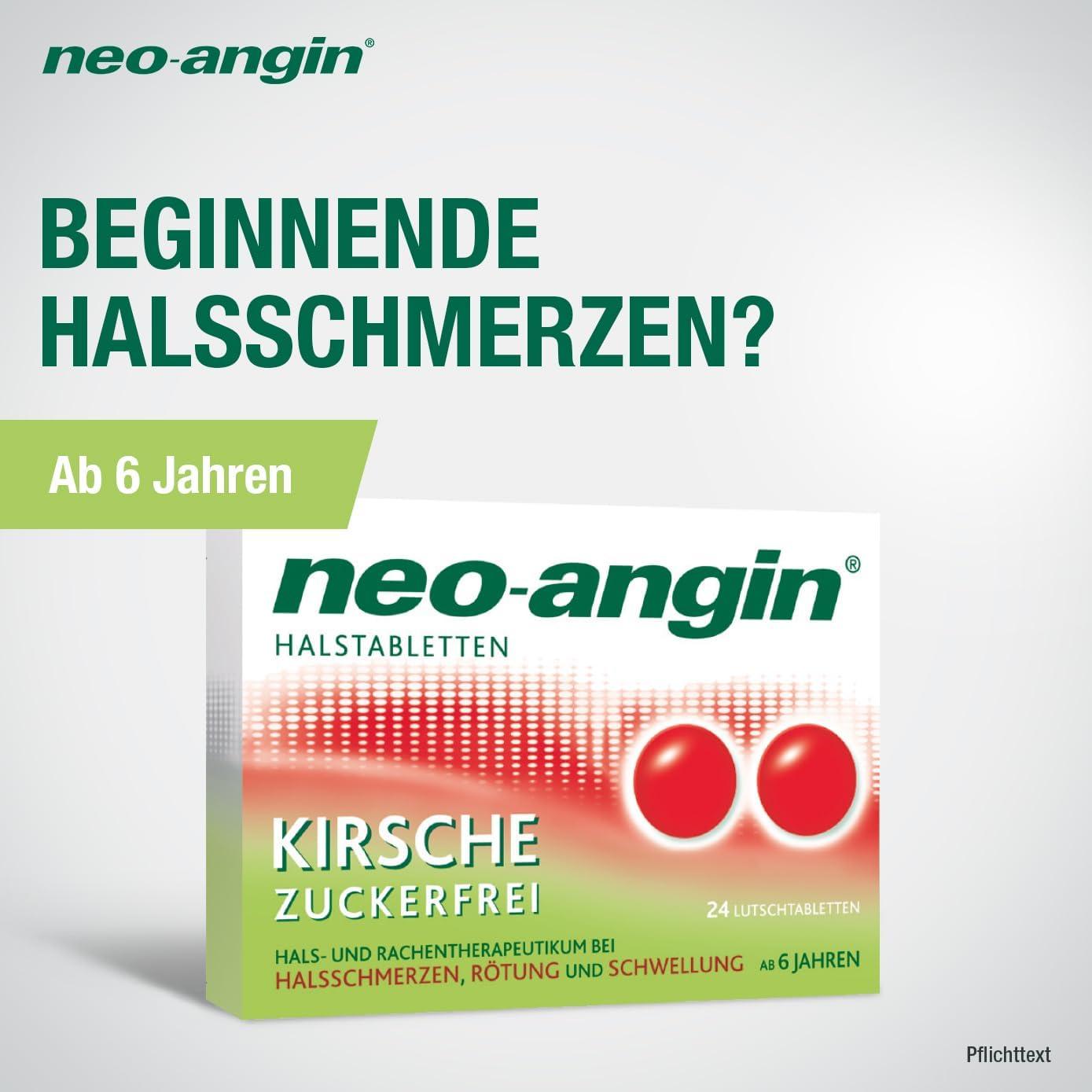 Buy Neo-Angor Cherry Sugar-Free Neck Tablets - Soothe Sore Throat for ...