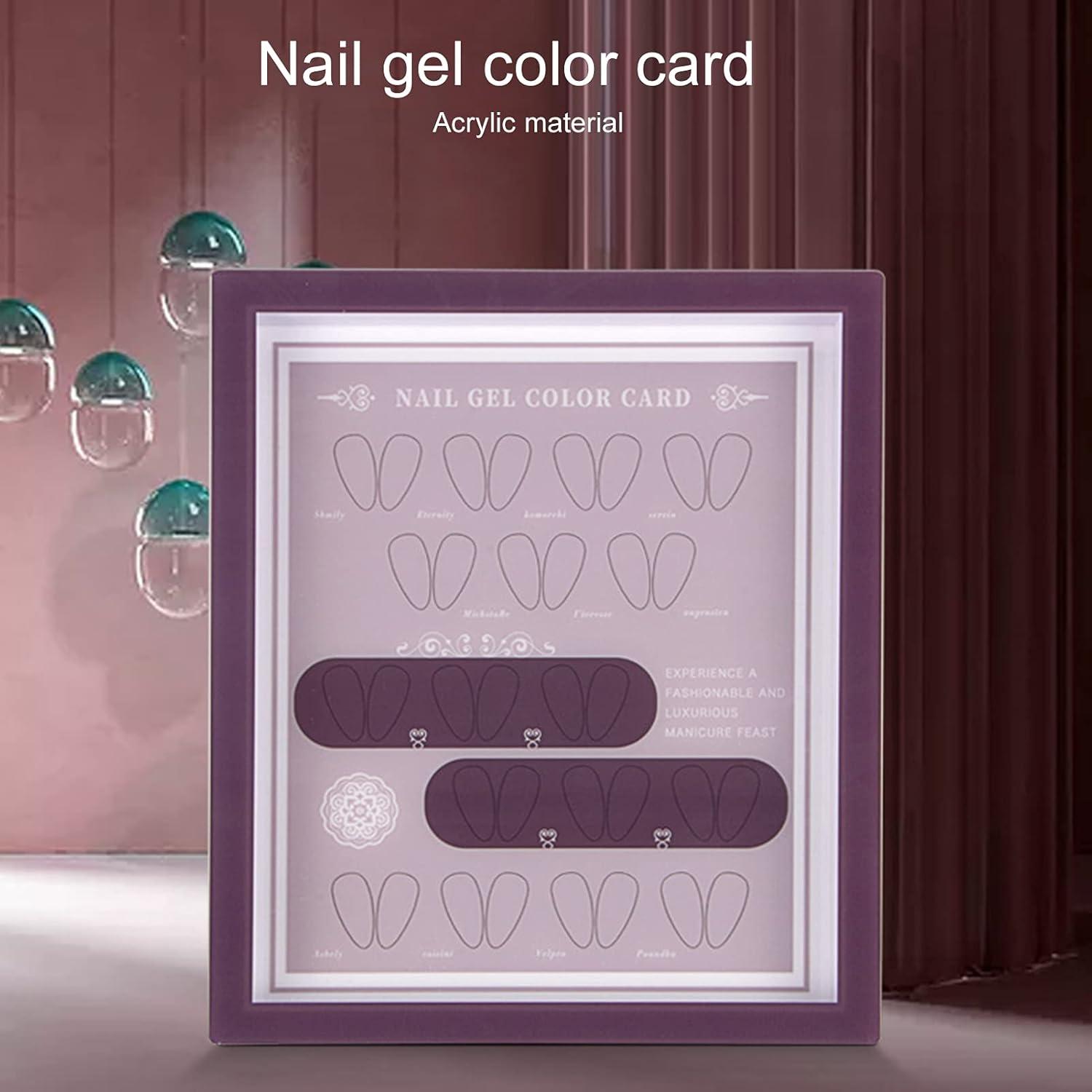 Nail Colors Chart Nail Gel Polish Display Book with Magnet Closure 34 ...