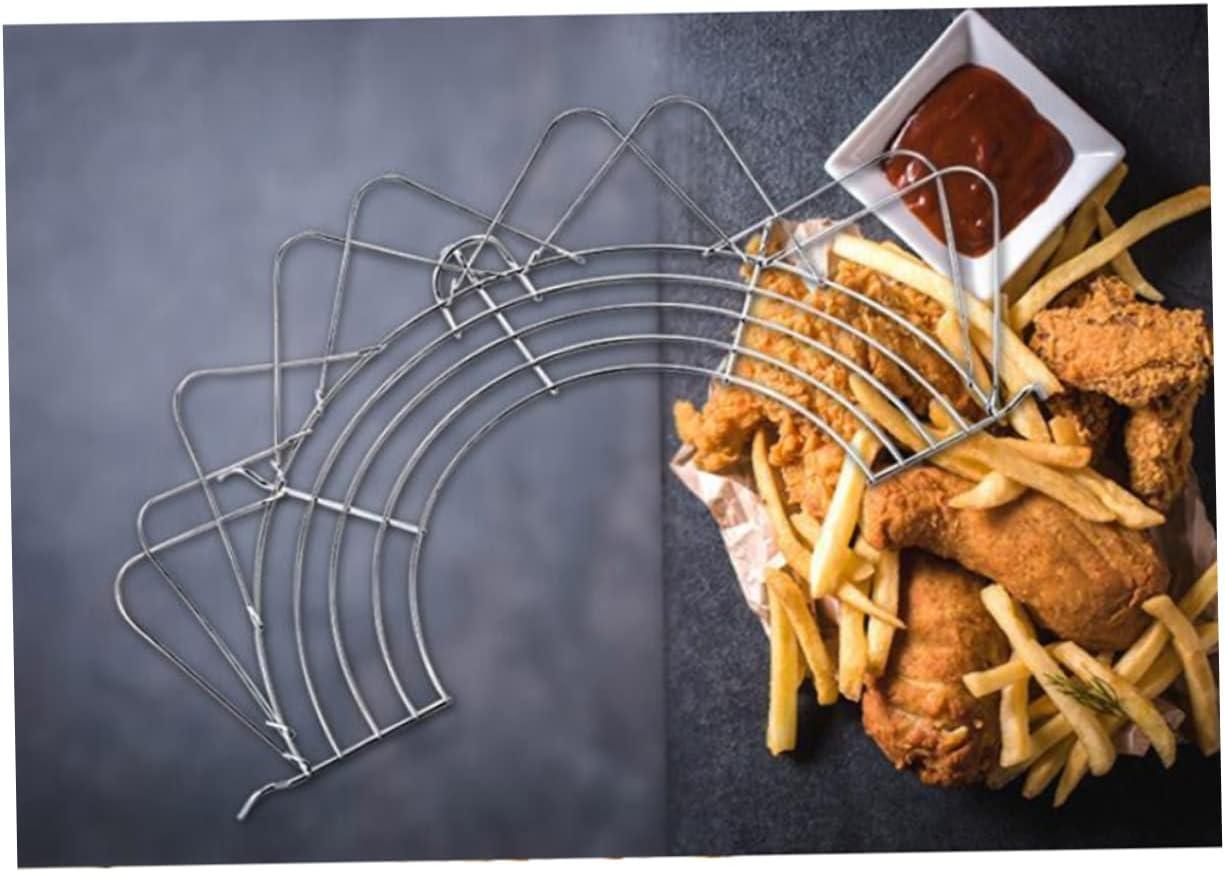 PRETYZOOM 6 Pcs Fry Pan Tempura Rack Tempura Drainer Grilling Cooling ...