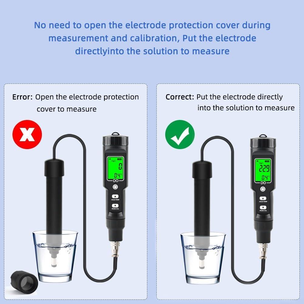 Precision Dissolved Oxygen Tester - 0.0 40 mg/l with 6 Interchangeable ...