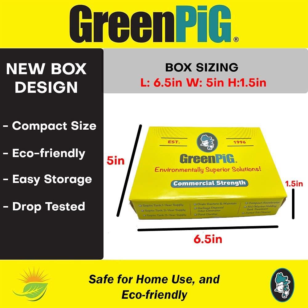 GREEN PIG 52C Live Tank Treatment | Prevent Septic Backups | Commercial ...