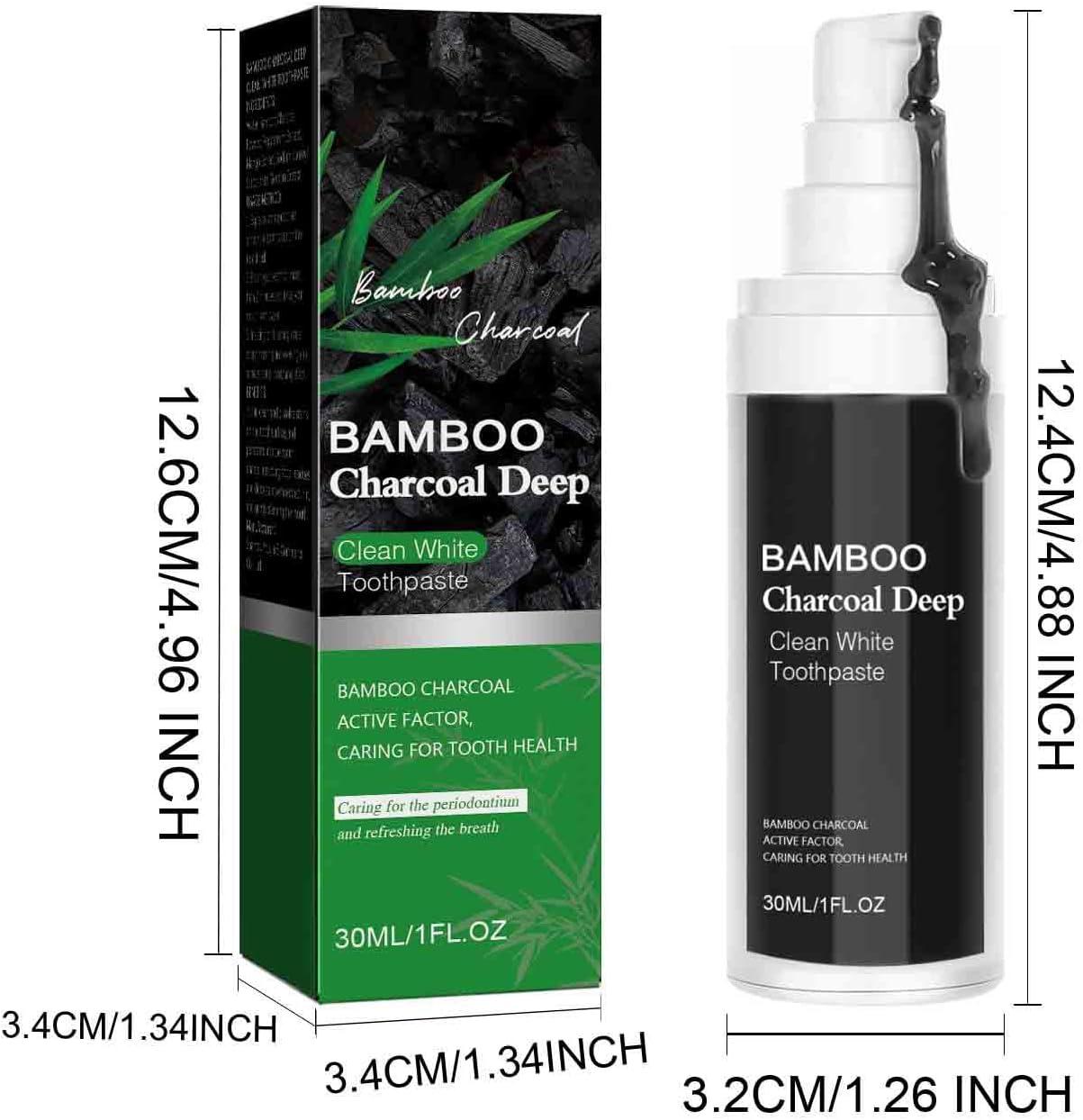 Bamboo Charcoal Deep Toothpaste - Activated Carbon Tooth Whitening - Naturish 3PCs | Buy Now ...