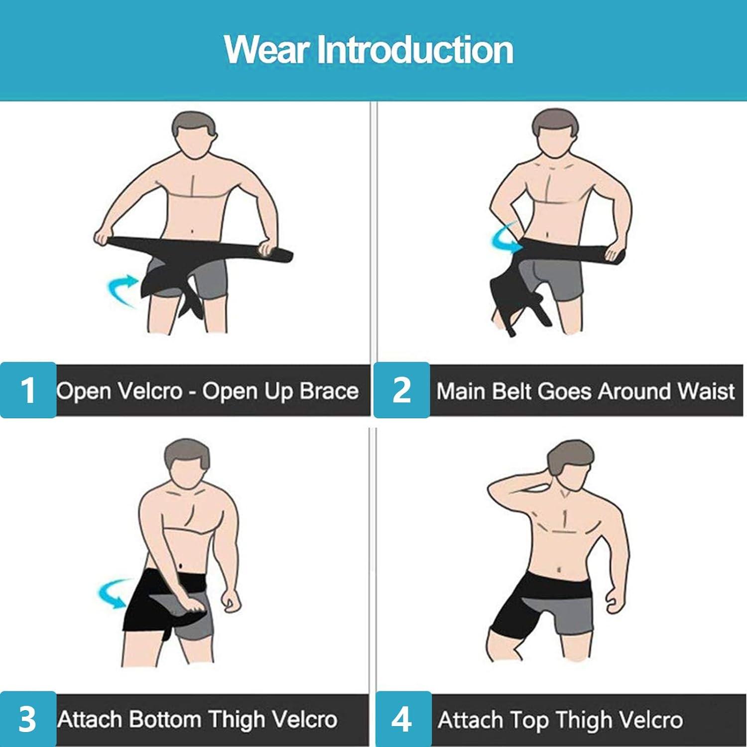 ZephyrPaws Hip Brace & Groin Support Bandage - Adjustable Compression ...