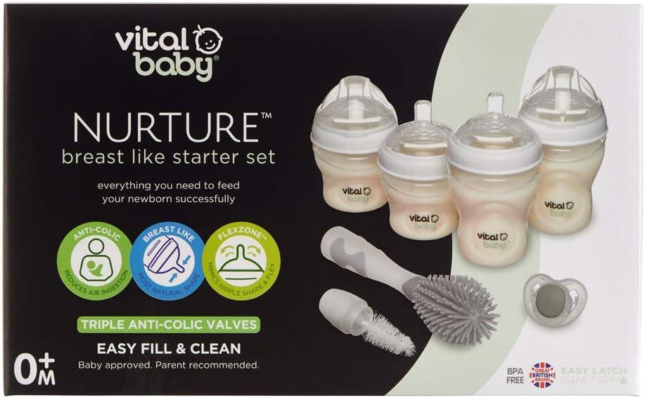 Vital Baby Nurture Breast-Like Starter Set - Anti-Colic Bottles ...