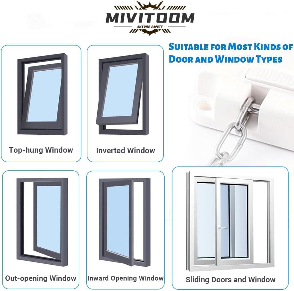 2pcs Self-Adhesive Upvc Window Locks for Child & Pet Safety ...