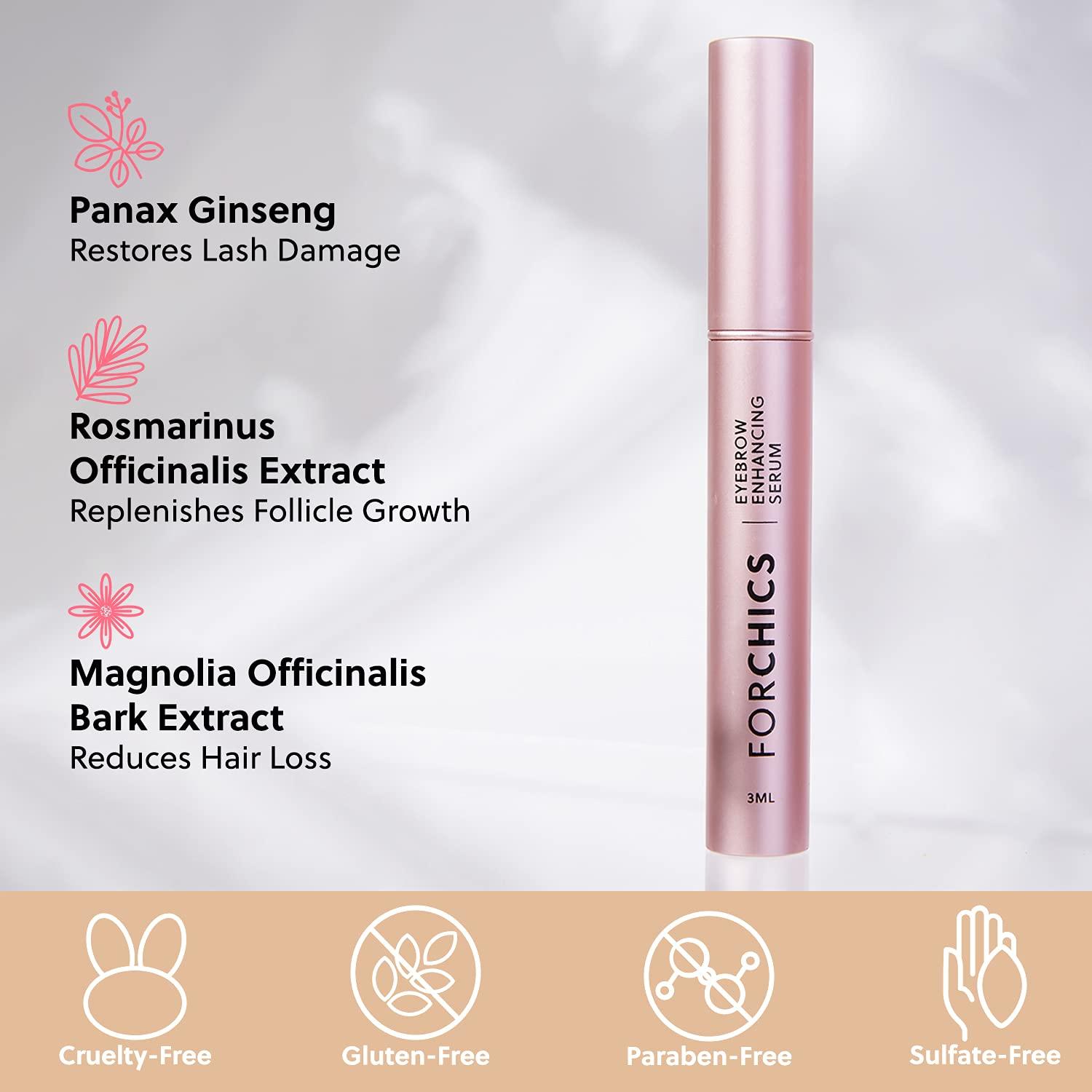 ForChics ForBrow Eyebrow Growth Serum - Natural & Organic Conditioner ...