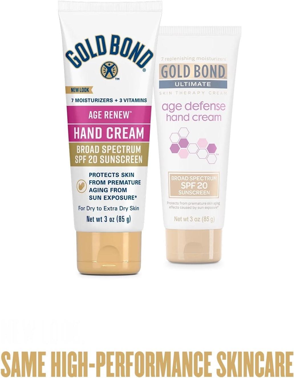 Gold Bond Ultimate Hand Cream 3 oz - SPF 20 Age Defense Moisturizer ...
