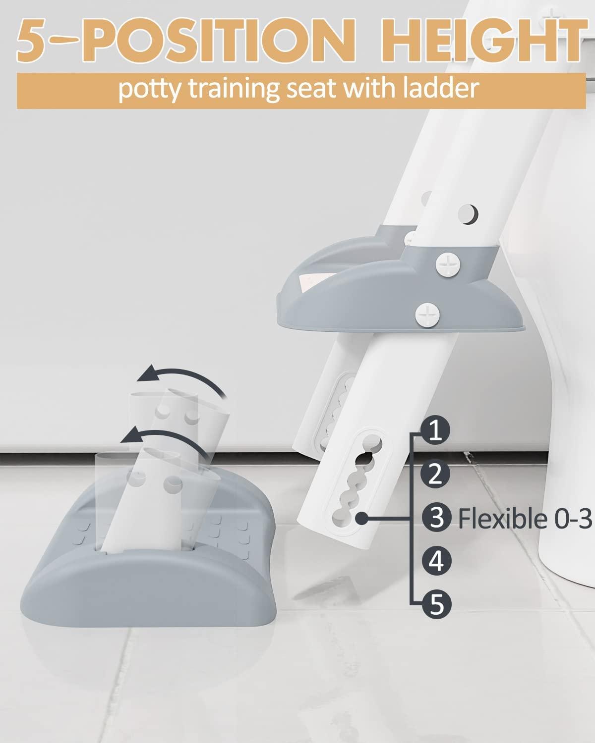 NAPEI Potty Training seat with Step Stool Ladder Potty Training Toilet ...