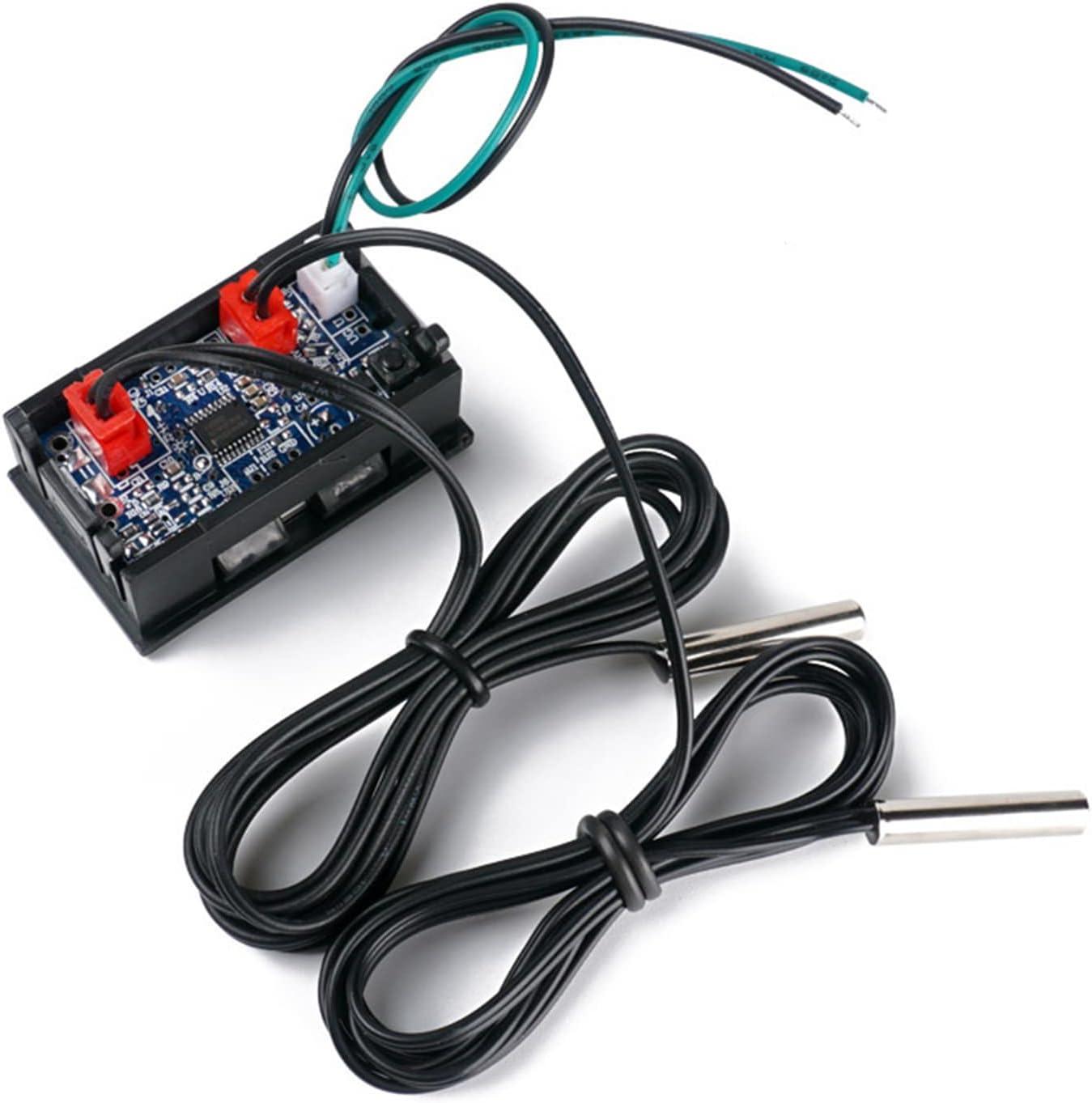FBBULES Dual Display LED Digital Thermometer with Waterproof Probes ...