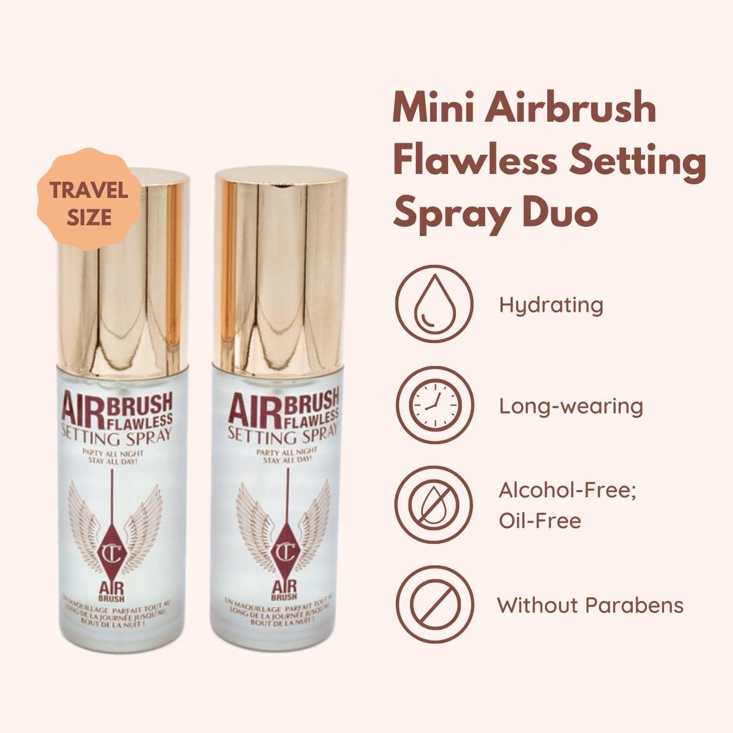 Charlotte Tilbury Air Brush Flawless Setting Spray Duo Set - 2x 1.1 oz ...