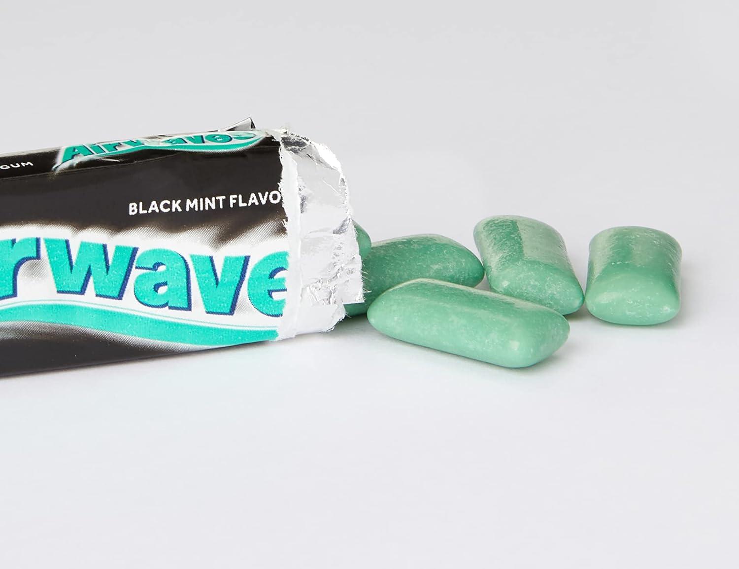 Airwaves Chewing Gum Sugar free Black Mint Menthol 30 Packs of 10 ...