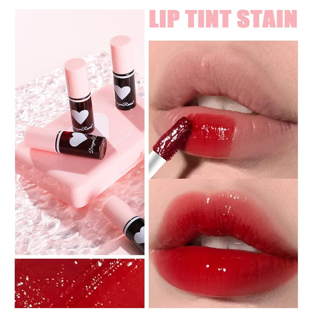 6 Colors Lip Tint Stain Set - Long Lasting & Waterproof Velvet Lip ...