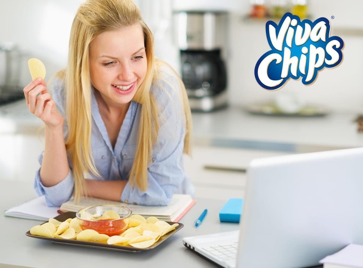 VIVA Potato Chips Masala Flavoured Crisp and Healthy Snack | Low Fat ...