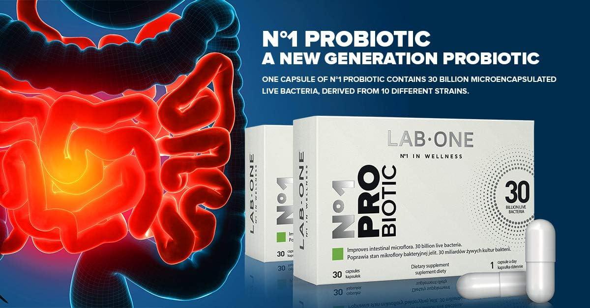 LAB ONE N1 ProBiotic + Prebiotic 30 Capsules - Modern SYNBIOTYK | Buy ...