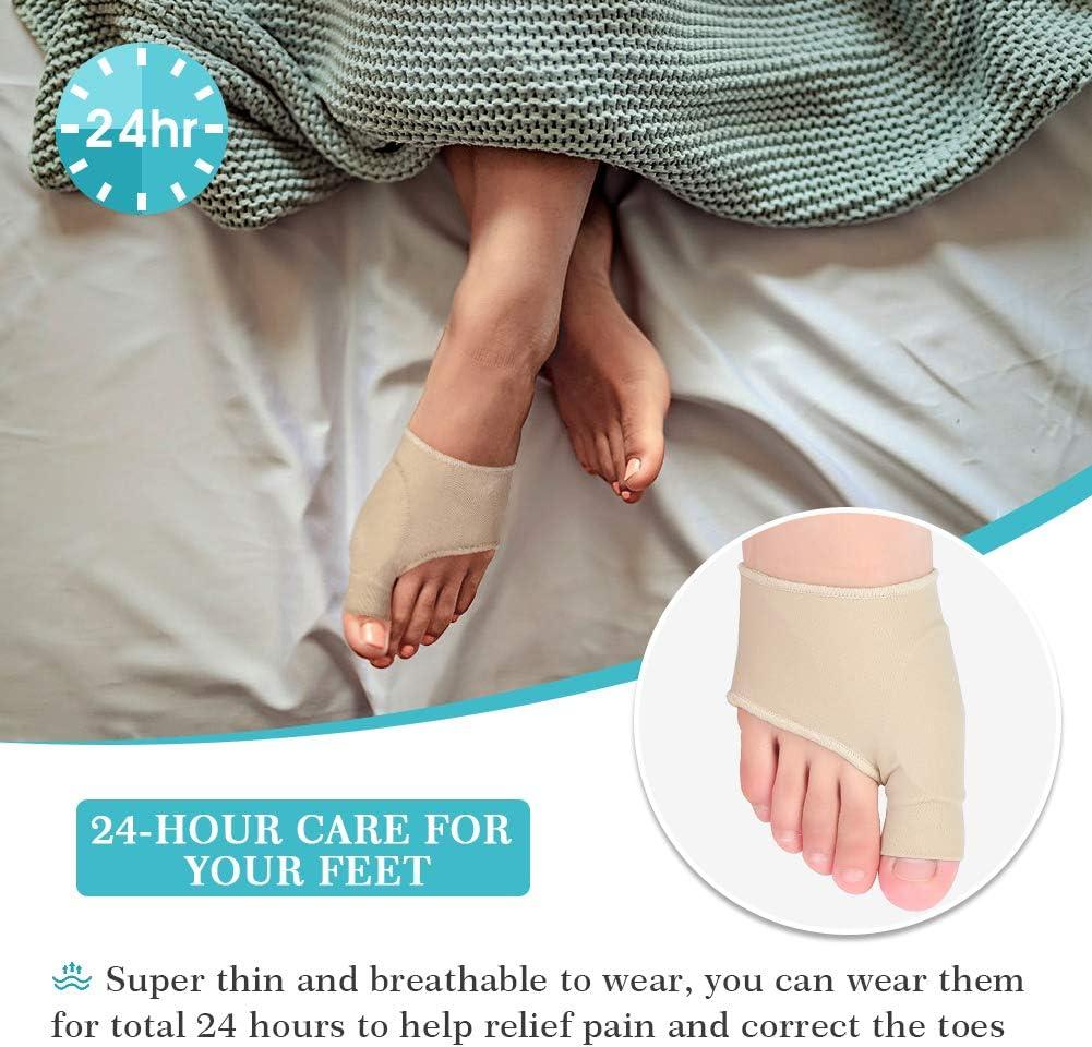 Bunion Foot Sleeve - Corrective Toe Straightener & Pain Relief for ...