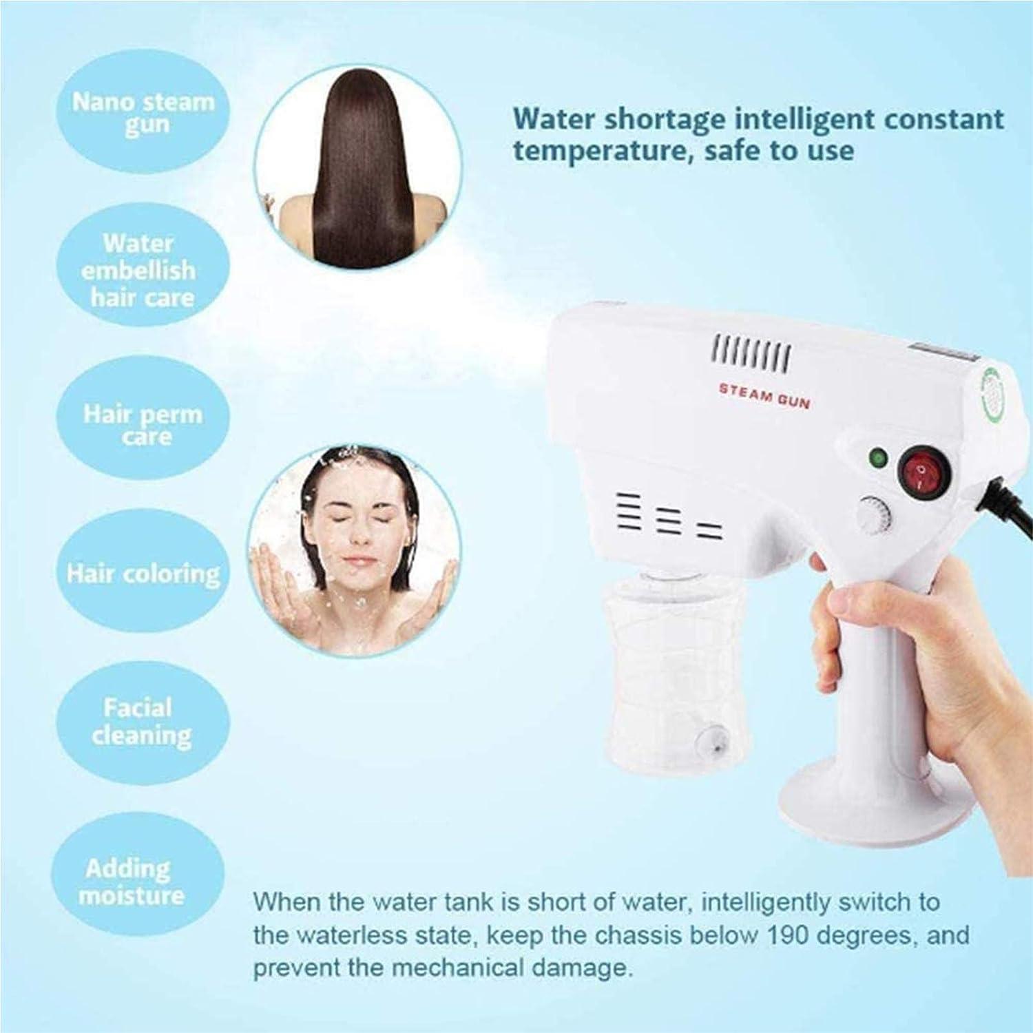 ELQ Portable Nano Steam Gun Hair Care Nano Hydration Sprayer Hair Hot ...