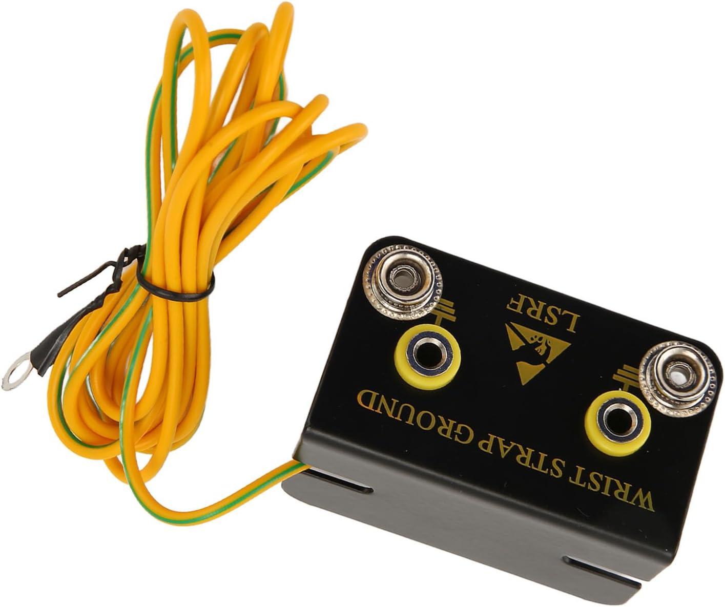 2-Hole Grounding Plug for ESD Wristbands | 1.6m Anti-Static Cable ...