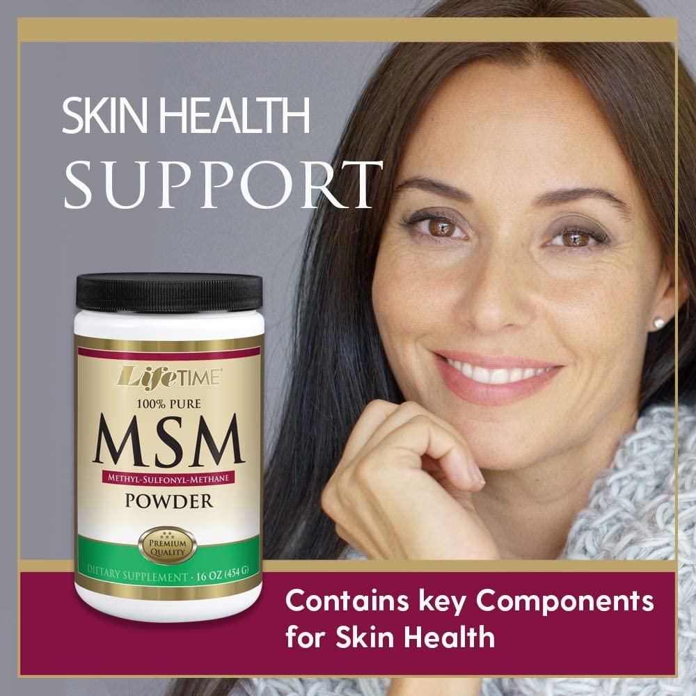 Pure MSM Powder 2500mg | Supports Healthy Joints & Skin | 16 oz 180 ...