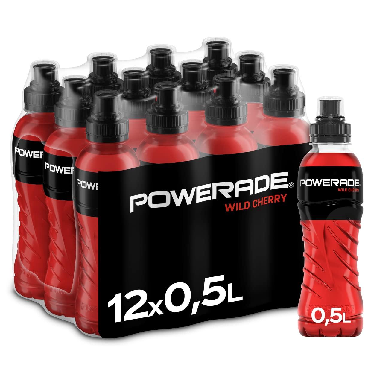 Powerade Sports Wild Cherry & Coca-Cola Zero Sugar Bundle (24 x 330 ml ...