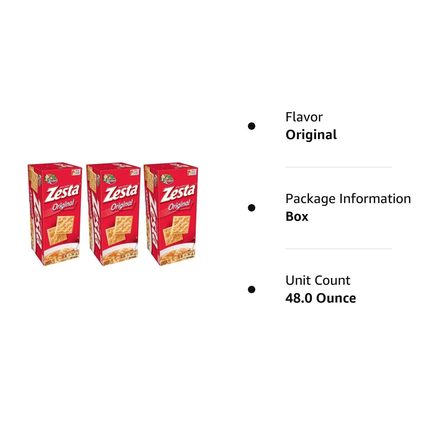 Keebler Zesta Original Saltine Crackers 16 Oz - 3 Pack | Buy Now with ...