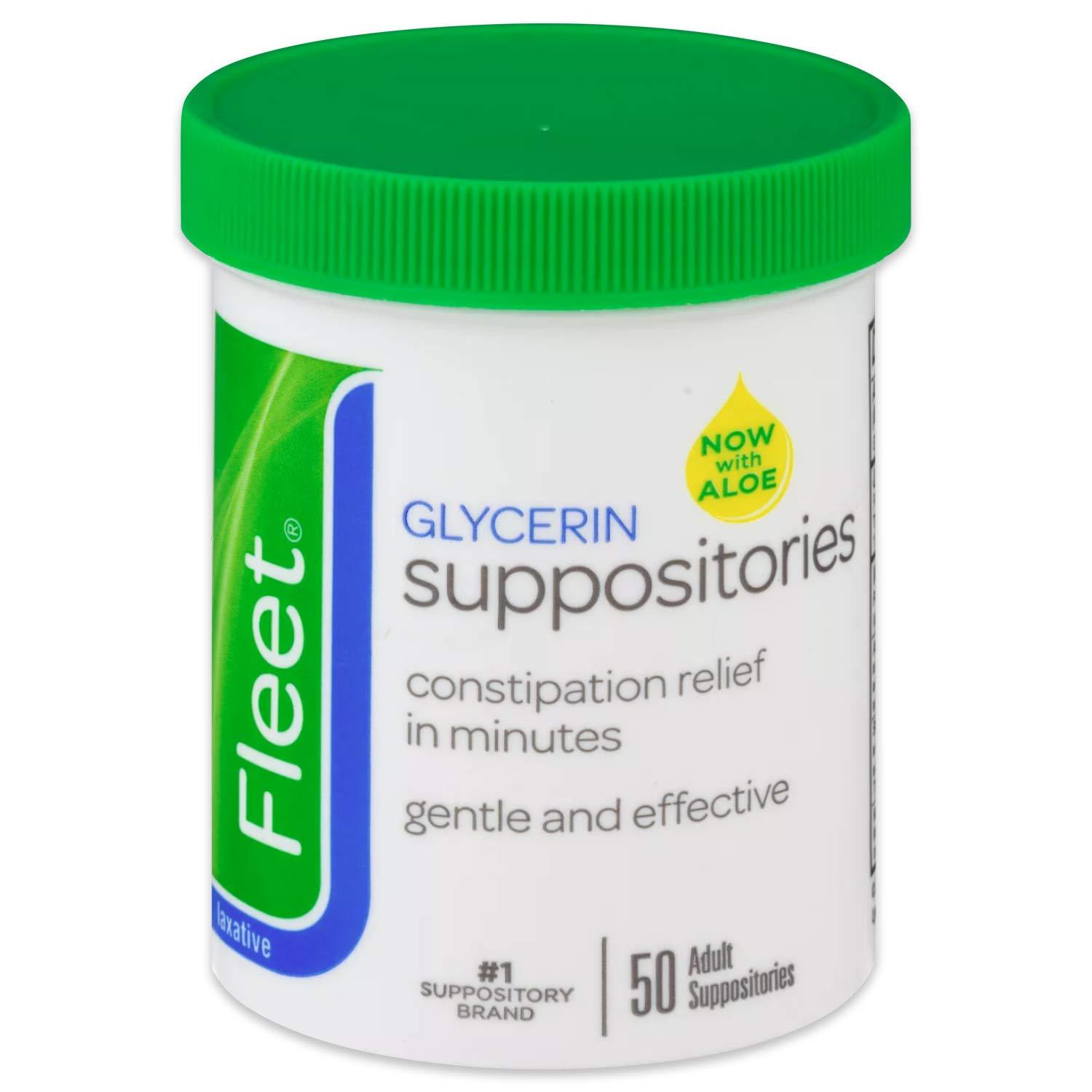 Fleet Glycerin Suppositories 50 ct (1-Pack) - Fast Relief for ...