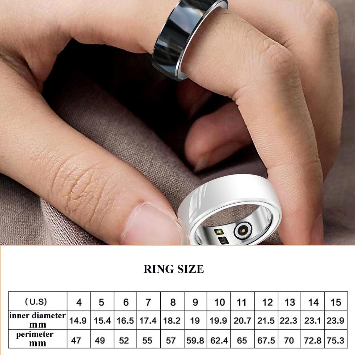 Smart Ceramic Ring Heart Rate and Blood Oxygen Detection Tracker ...