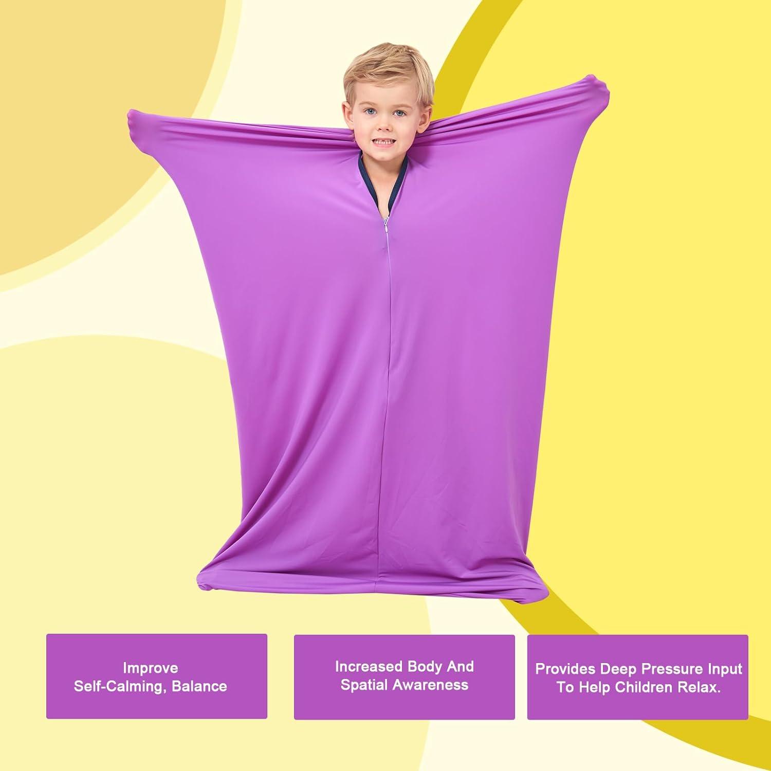 Sensory Body Sock (Small 40'' 27'') by Special Supplies - Purple Full ...