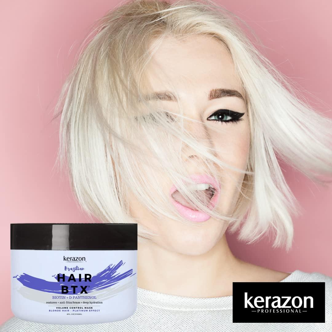 KERAZON Blonde Brazilian Hair Botox Treatment Purple Mask - Platinum ...