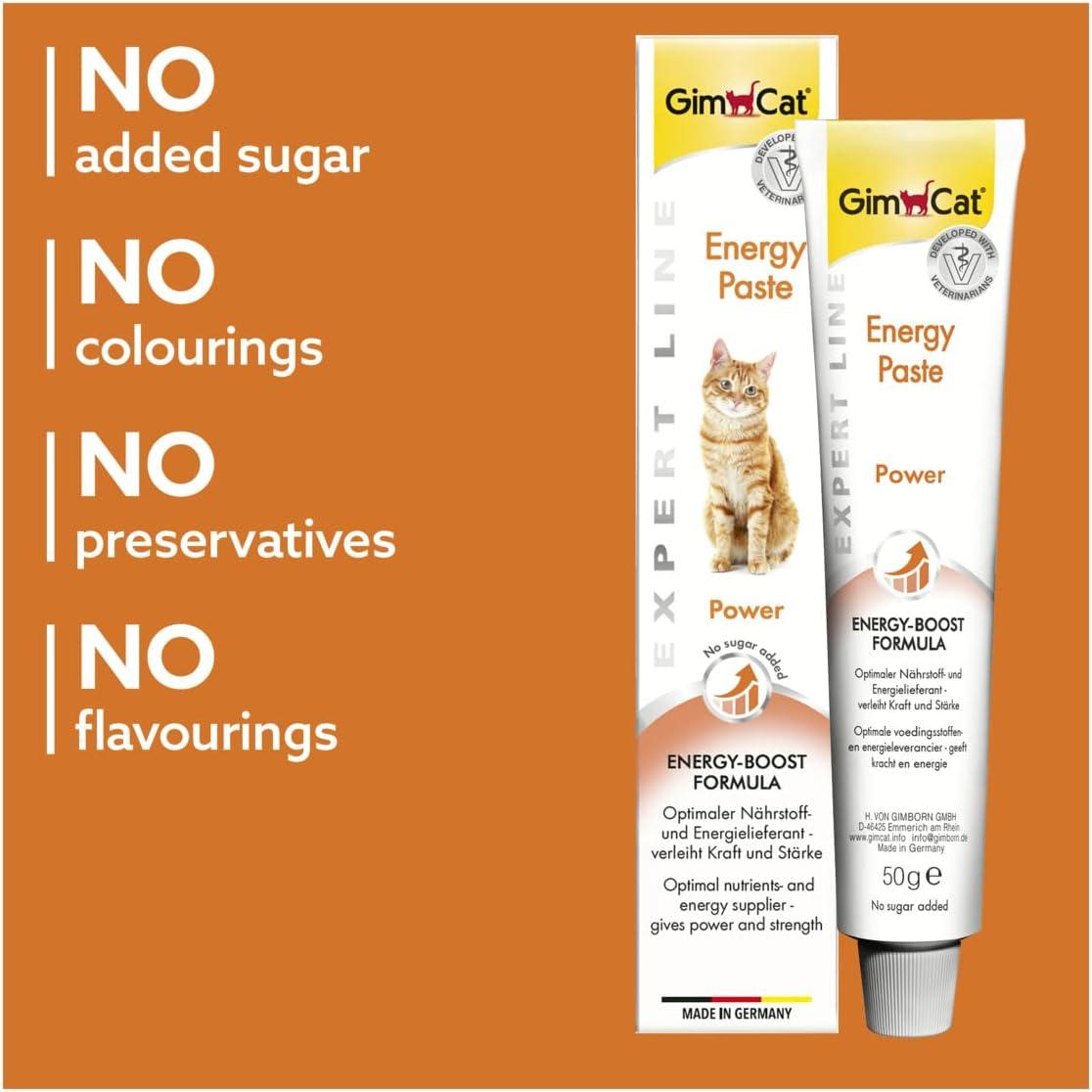 GimCat EXPERT LINE Energy Paste for Cats - Nutrient-Rich Snack for ...