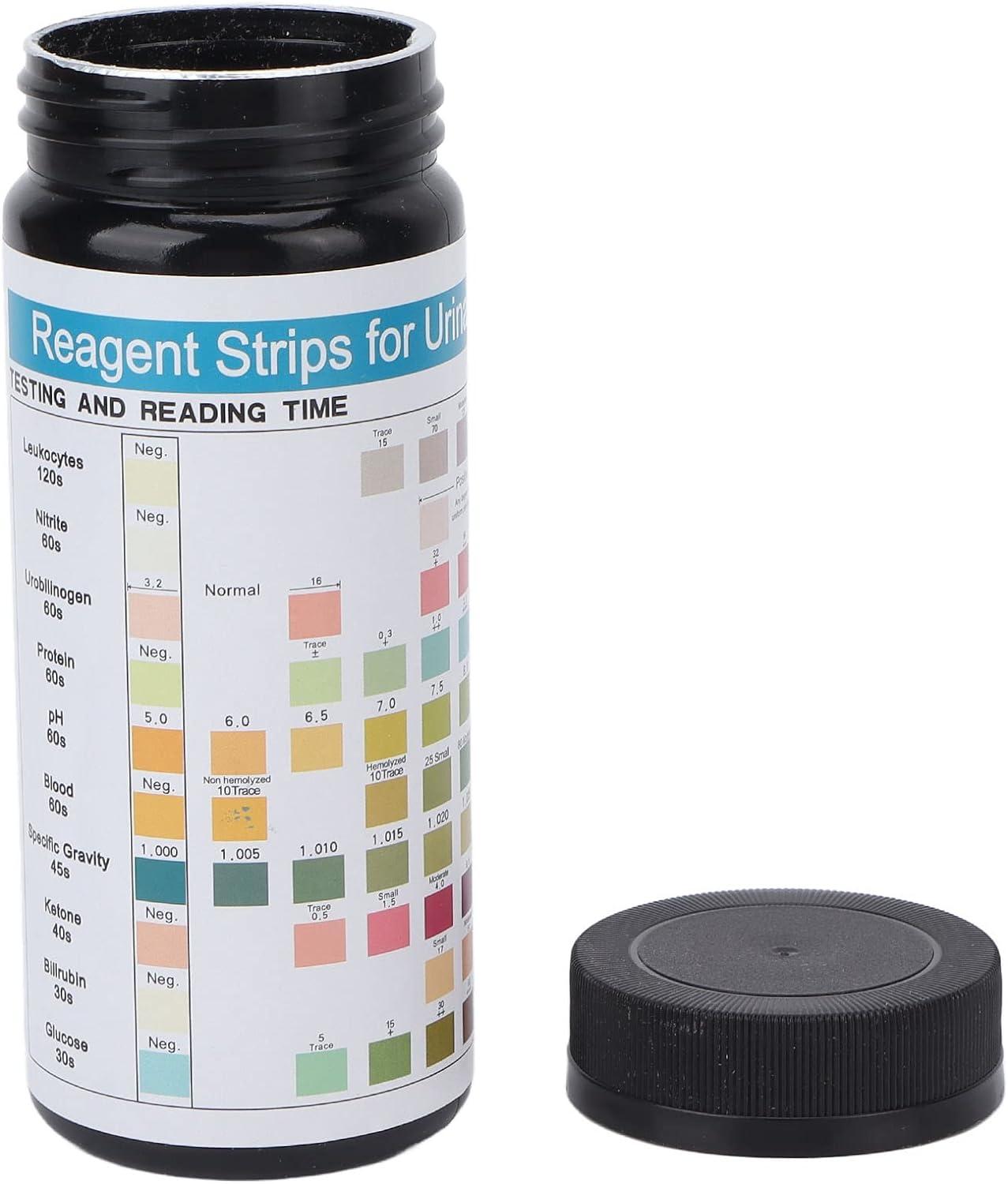 100 Urine Test Strips for UTI & Health Monitoring | 10 Indicators for ...