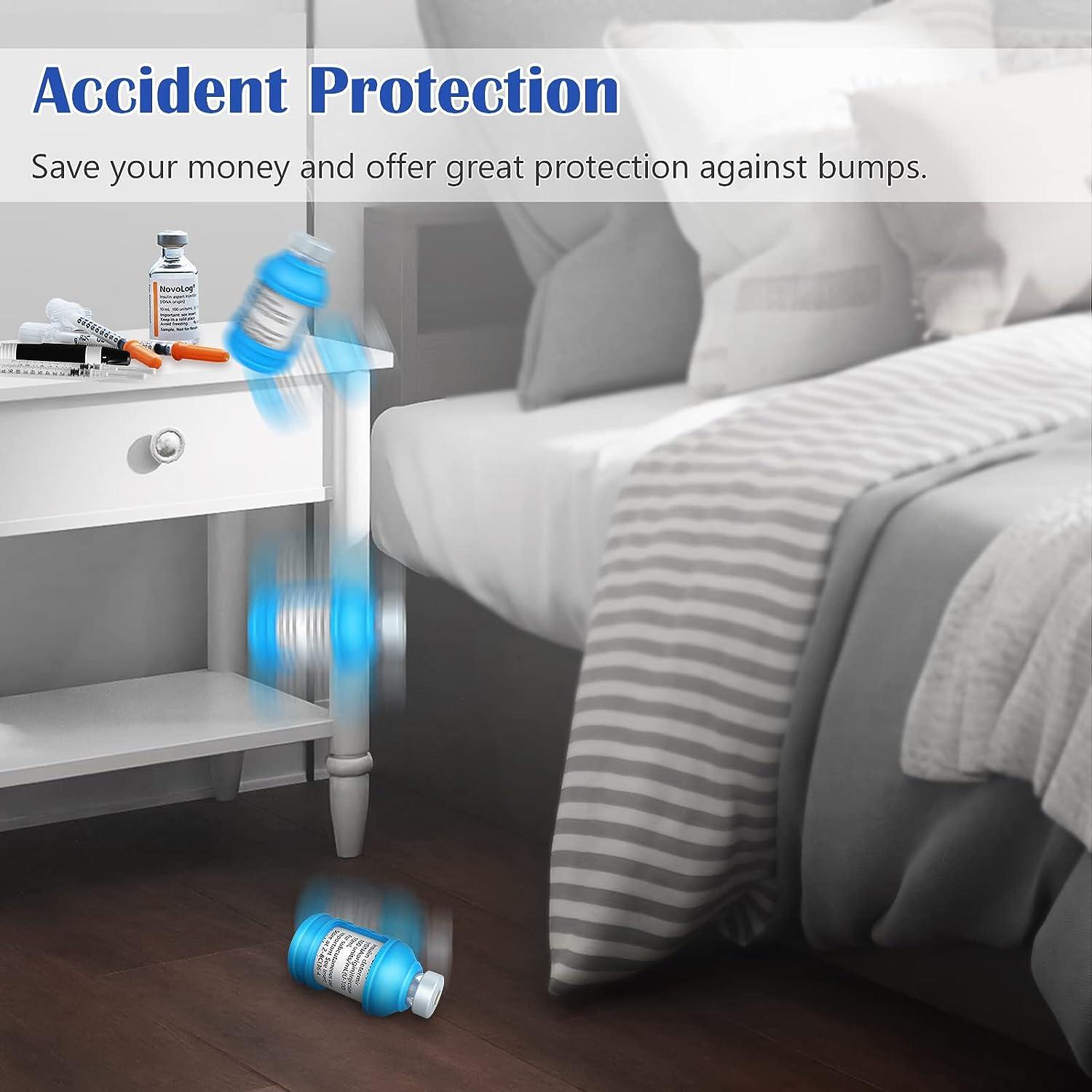 MEDMAX Insulin Via Bottle Protector Case - 2-Pack Silicone Sleeve for ...