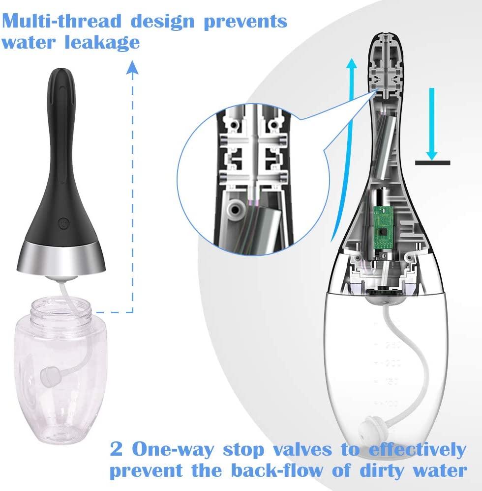 Adorime Automatic Electric Enema Bulb | Rechargeable 3-Speed Anti Back ...