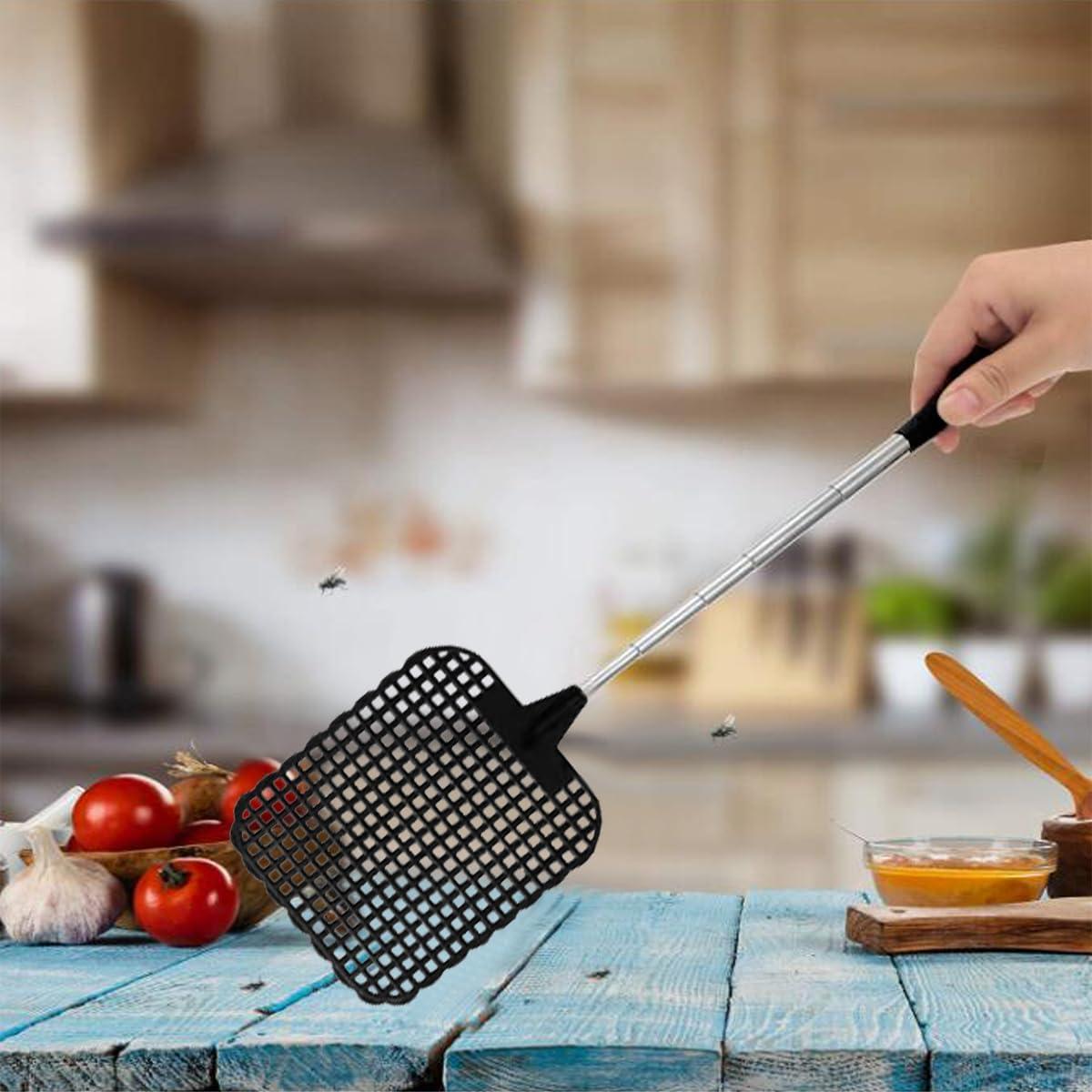 Buy Telescopic Fly Swatter Set - 3 Colorful Extendable Insect Catchers ...
