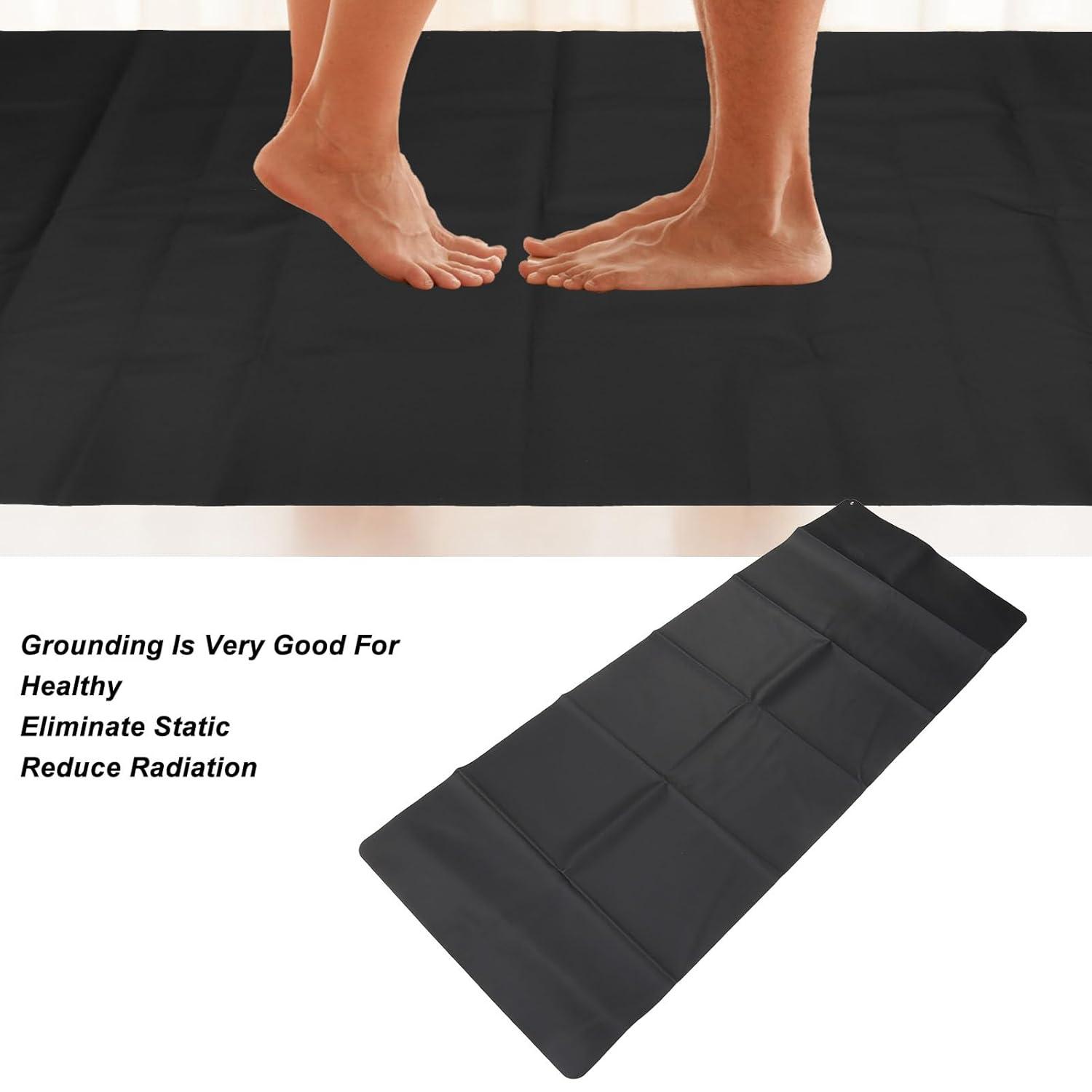 Set of 2 Grounding Mats & Bracelets - Better Sleep Stress Relief & Pain ...