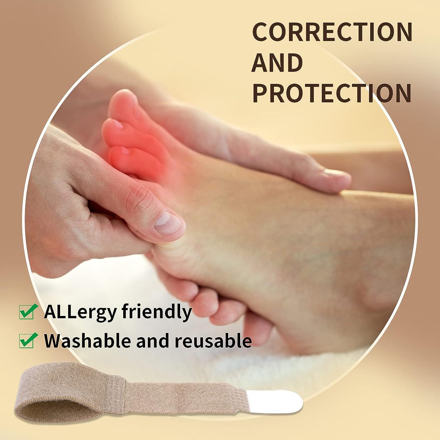 WLLHYF 10 PCS Fabric Finger Toe Wraps - Cushioned Bandages for Sprained ...