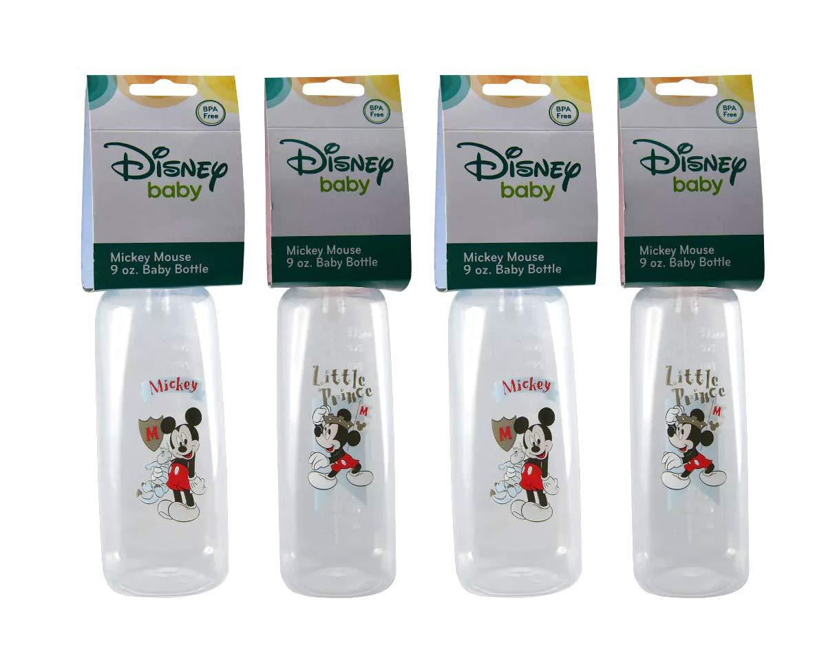 4-Pack Disney Baby Mickey Mouse 9oz BPA-Free Baby Bottles - Blue/Red ...