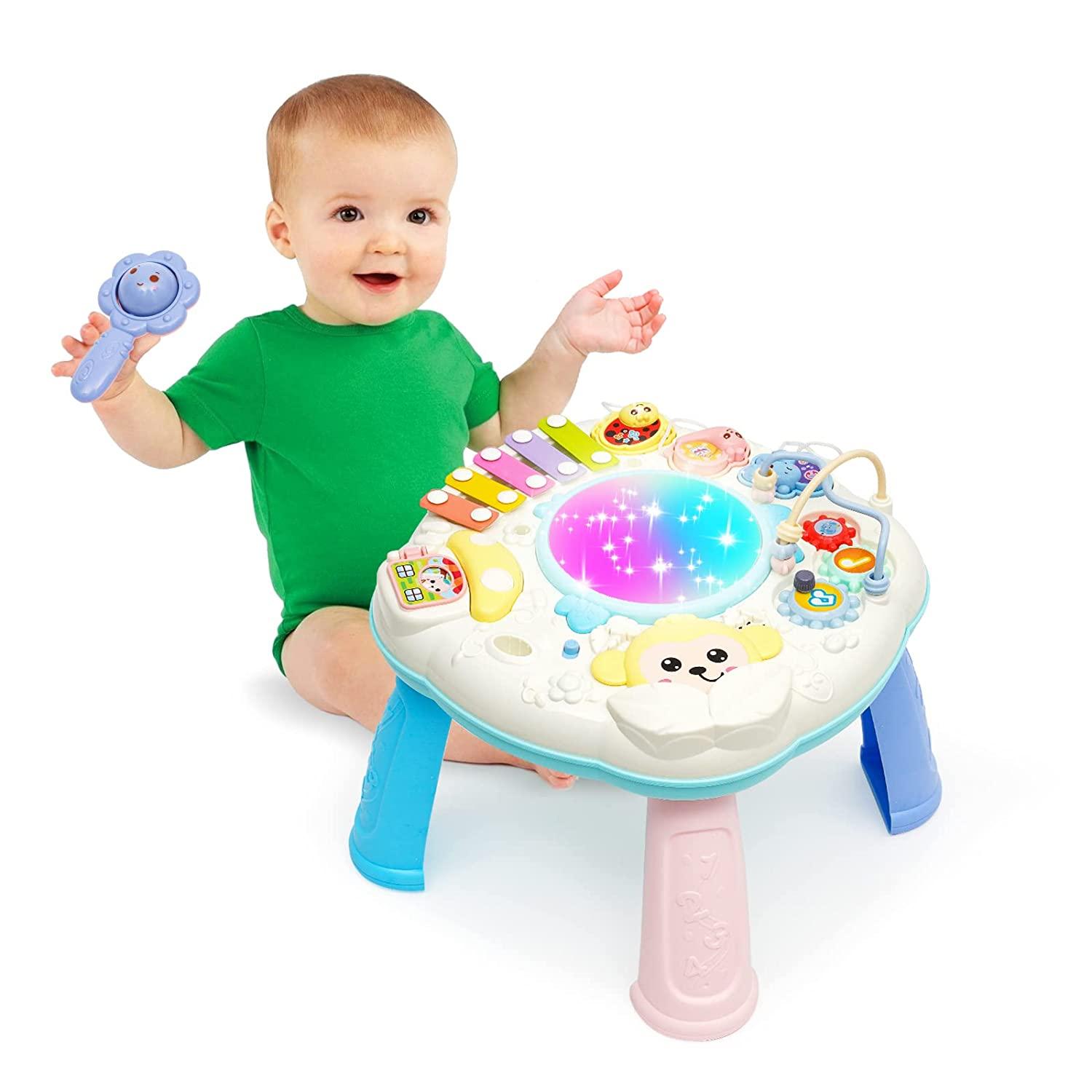 Musical Activity Table for 1-3 Years Old - Baby Learning Toys for Boys ...