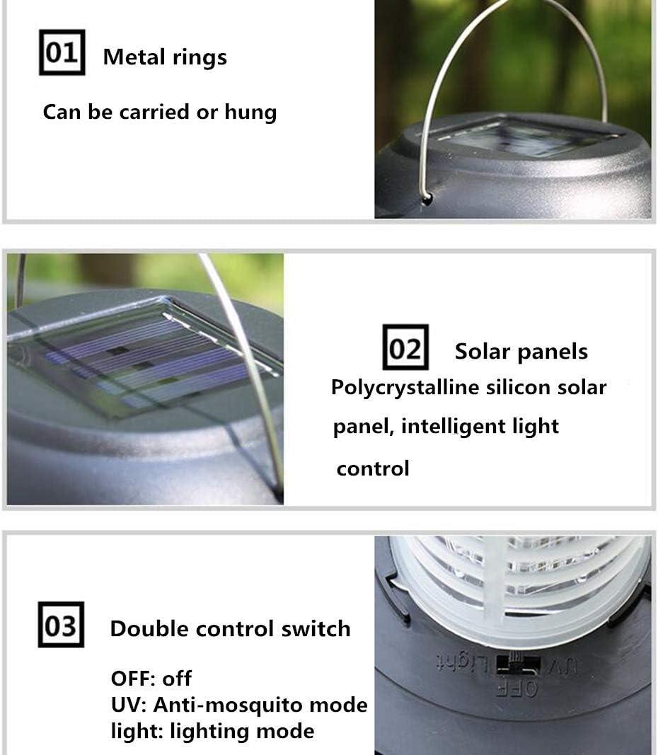 Solar Ultraviolet Insecticidal Lamp Waterproof Flies Mosquitoes and ...